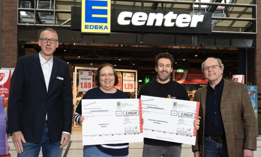 EDEKA spendet 5.000 Euro an Angstfrei e.V. und „Die Arche“ Potsdam ...